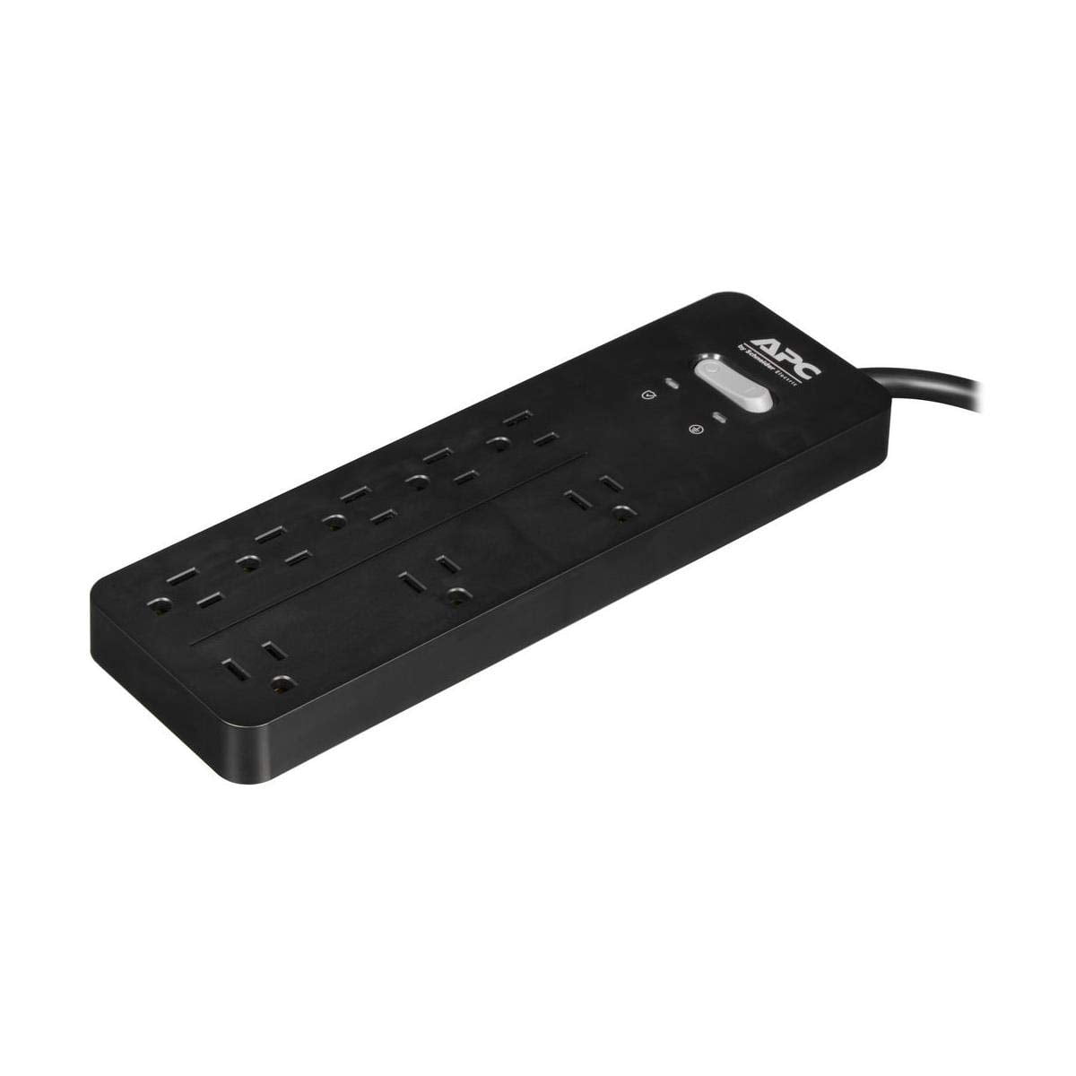 APC Power Strip Surge Protector, Black Power Strip PH8, 2160 Joules ...