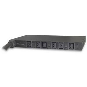 APC Rack Mount PDU, Basic 208V/50A Three-Phase PDU, (6) Outlets, 1U ...