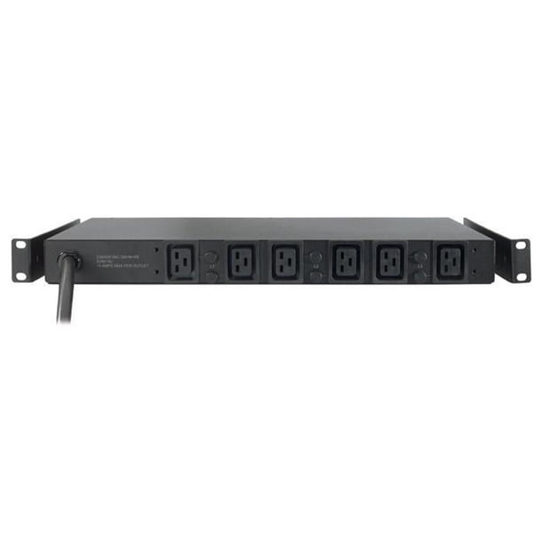 APC Rack Mount PDU, Basic 208V/50A Three-Phase PDU, (6) Outlets, 1U ...