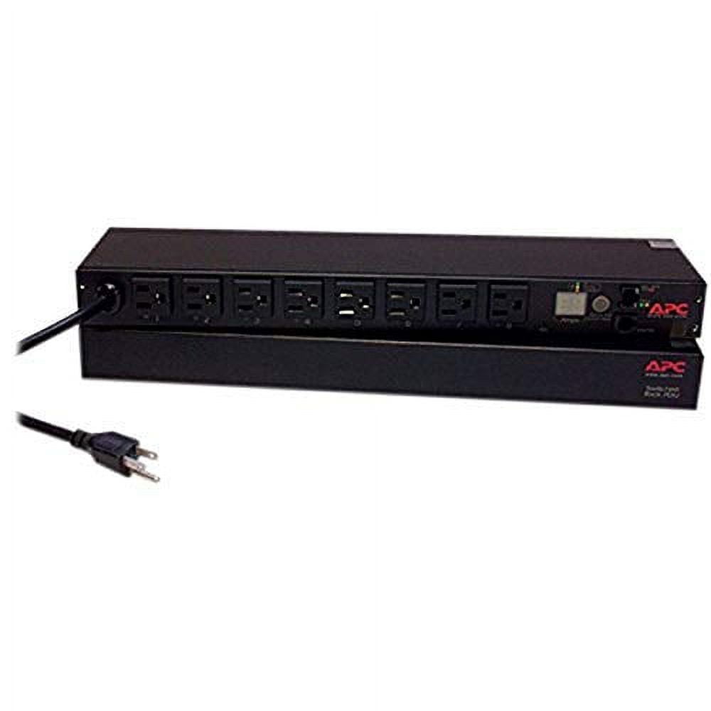 APC Rack Mount PDU, Switched Rack 120V/15A, (8) Outlets, 1U Horizontal Rackmount (AP7900B ...