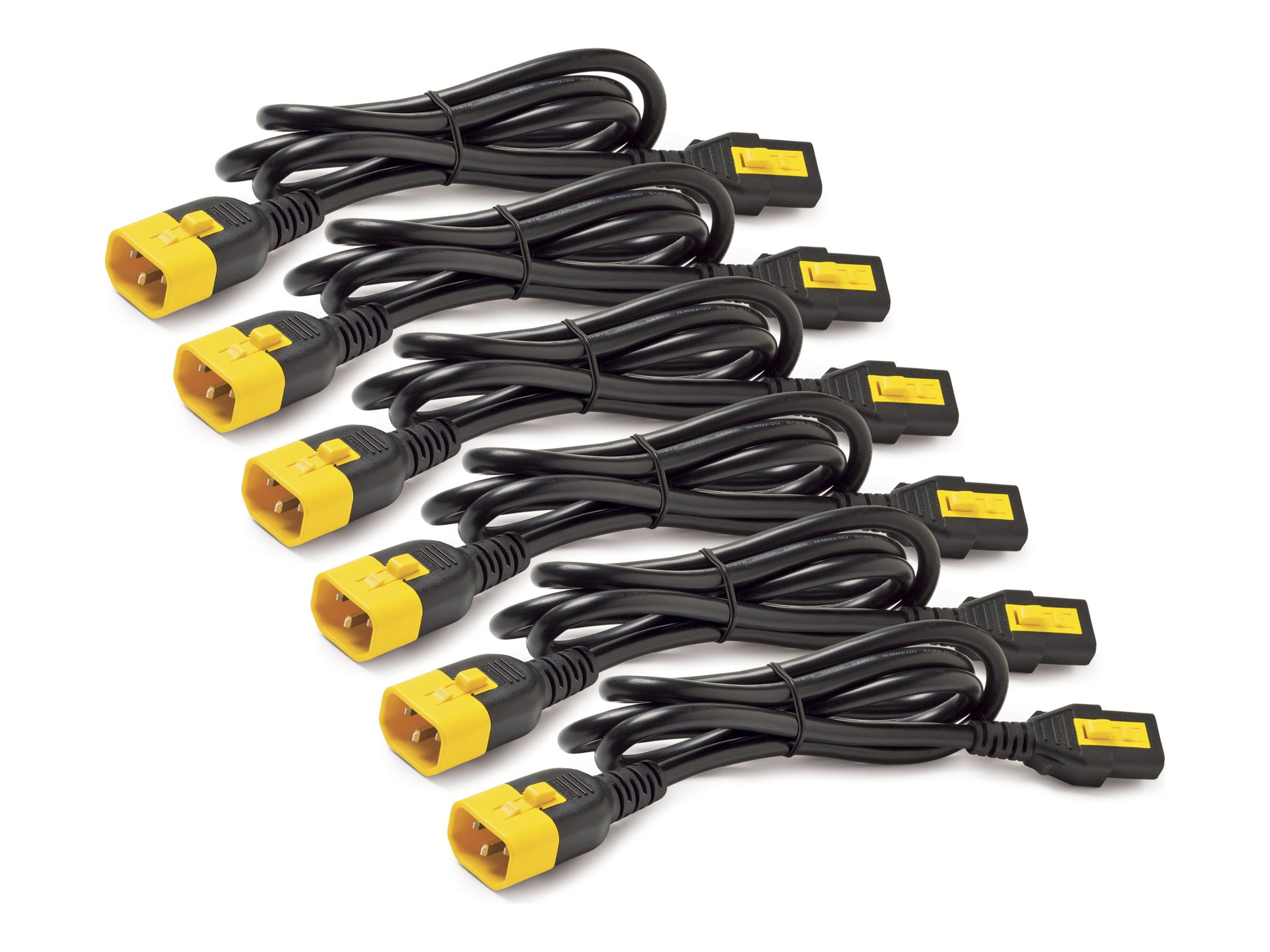 APC by Schneider Electric Power Cord Kit (6 ea), Locking, C13 to C14, 1 ...