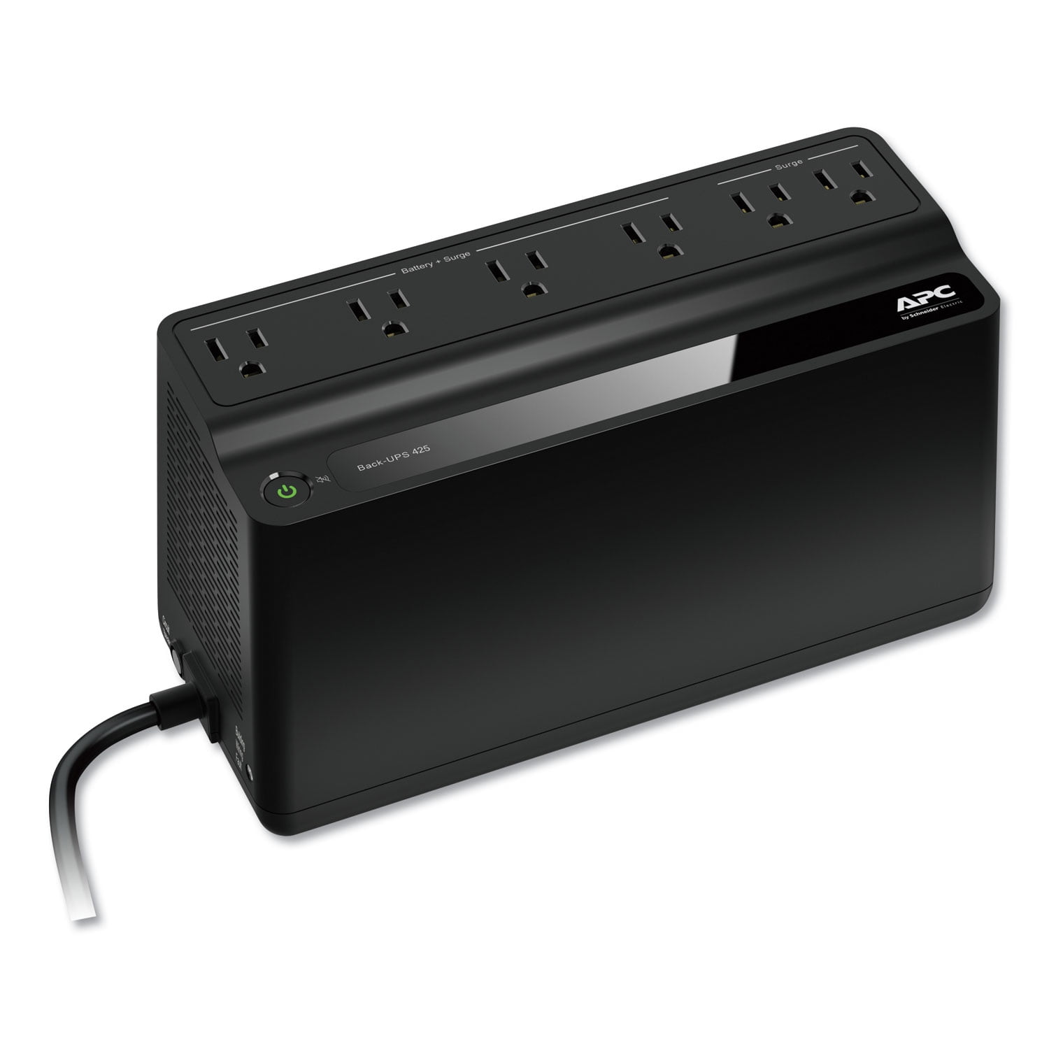 APC Smart-UPS 425 VA Battery Backup System, 6 Outlets, 120 VA, 180 J ...