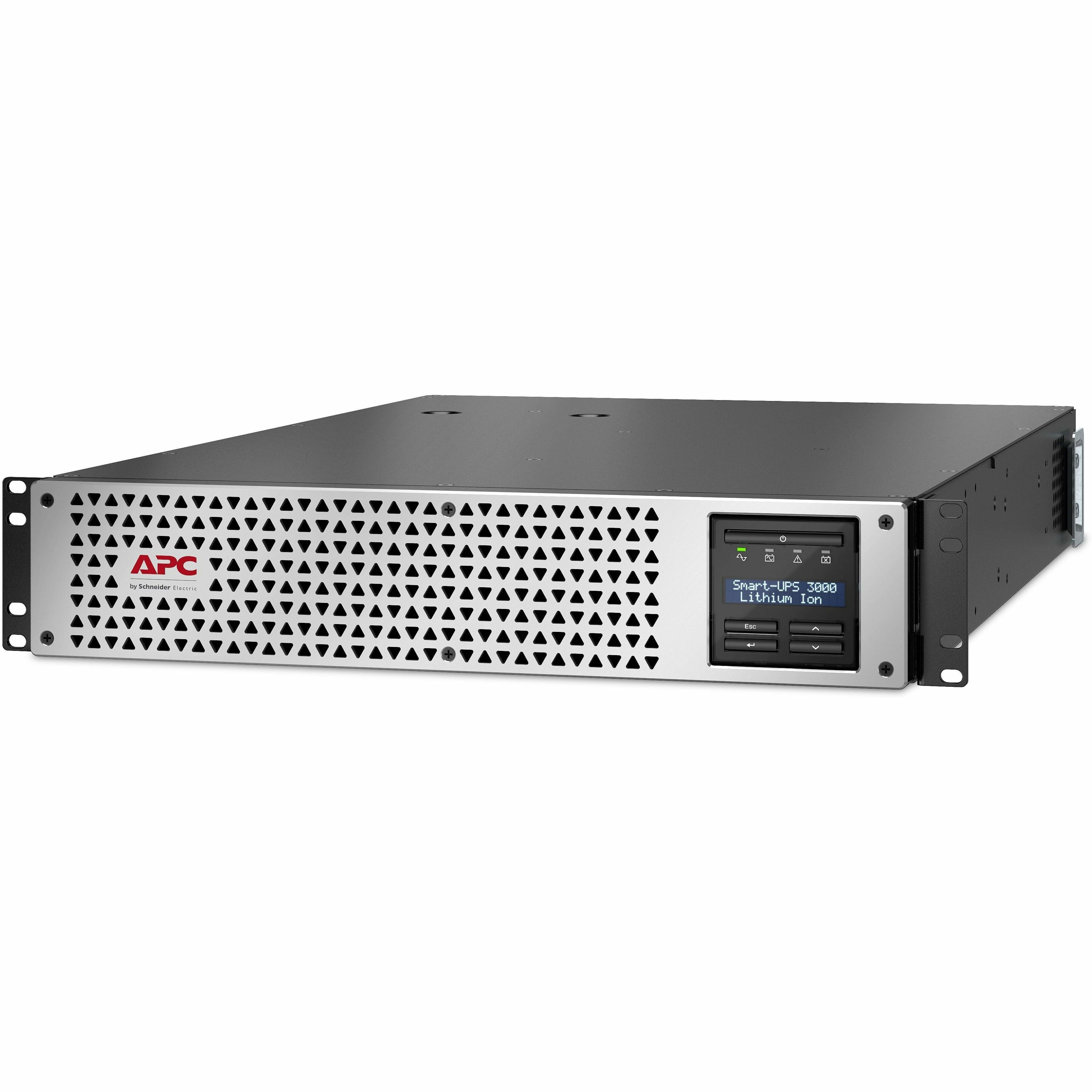 APC Smart-UPS, Line Interactive, 3kVA, Lithium-ion, Rackmount 2U, 120V ...