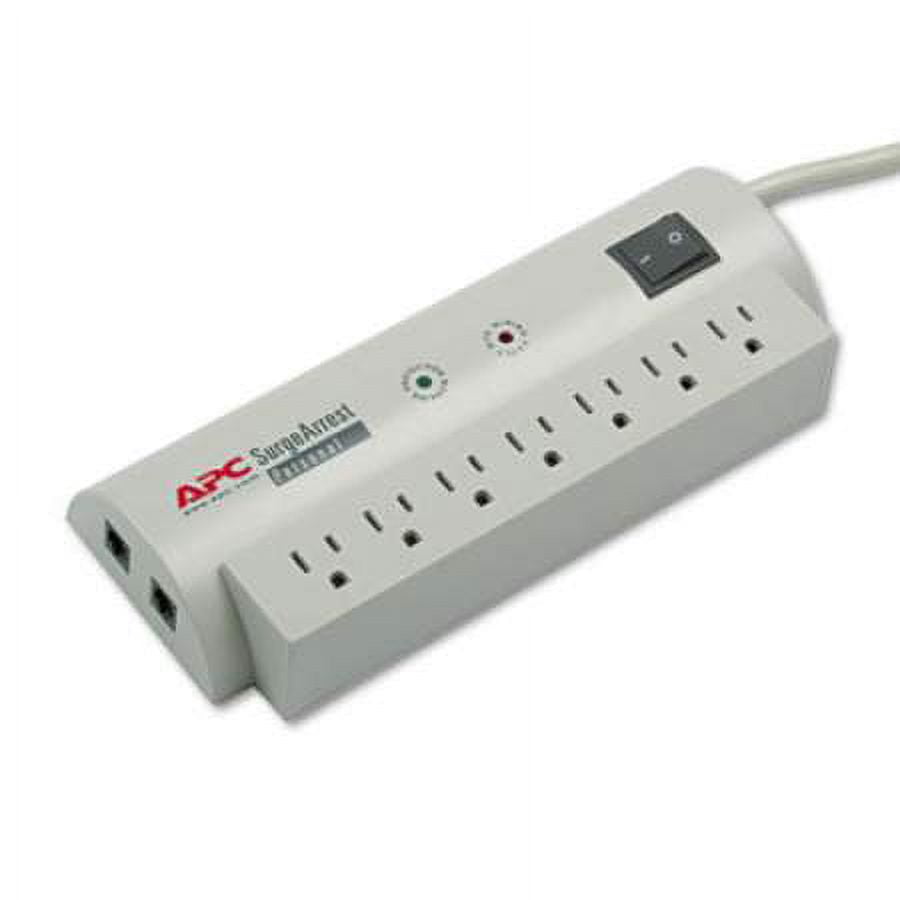 APC SurgeArrest Personal Power Surge Protector, 7 Outlets, 6 ft Cord ...