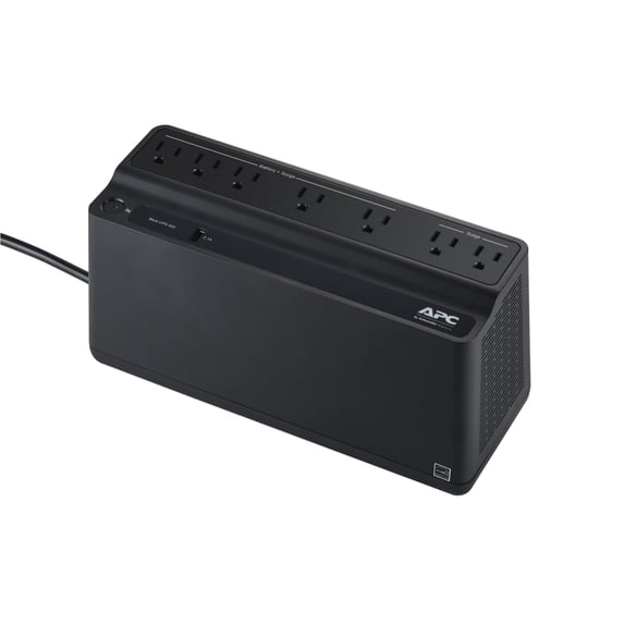 APC UPS Battery Backup, 650VA UPS with 5 Backup Battery Outlets, USB ...