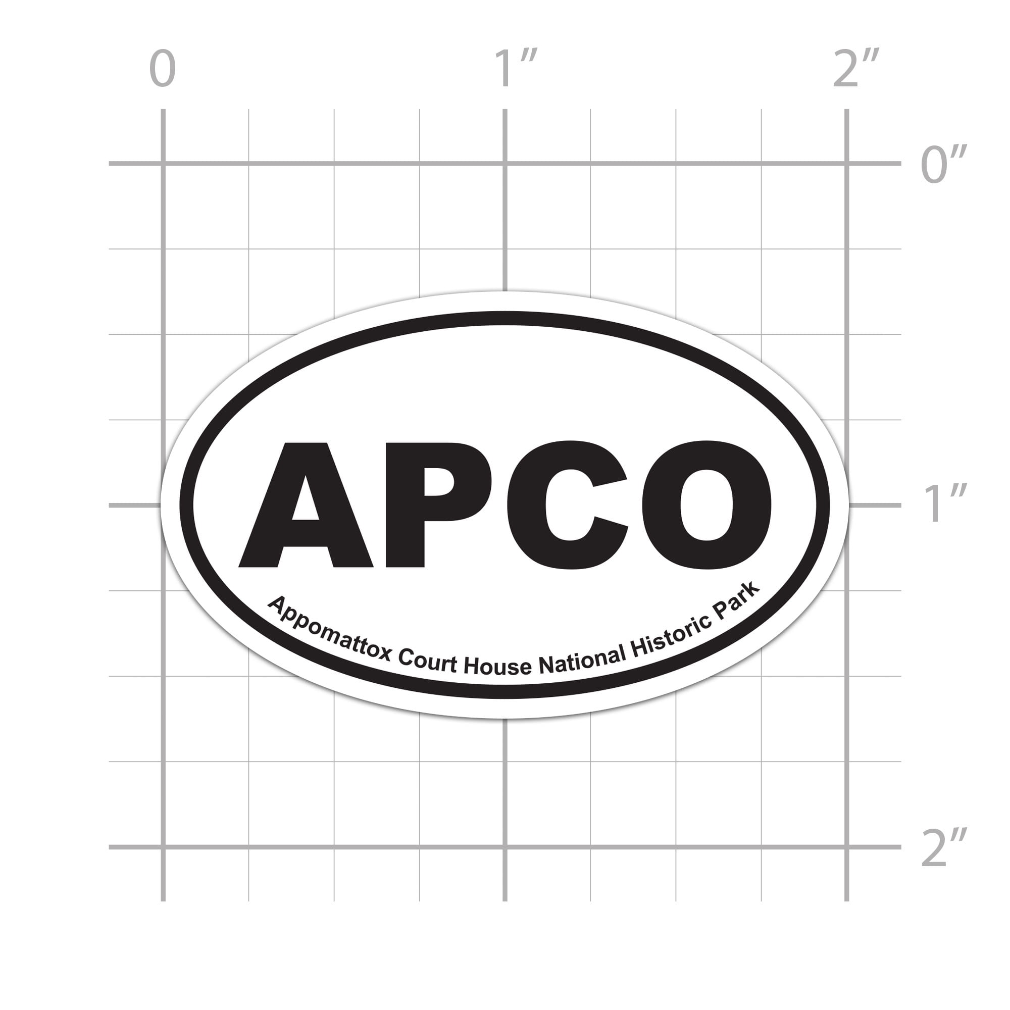APCO Appomattox Court House National Historic Park Sticker for water ...