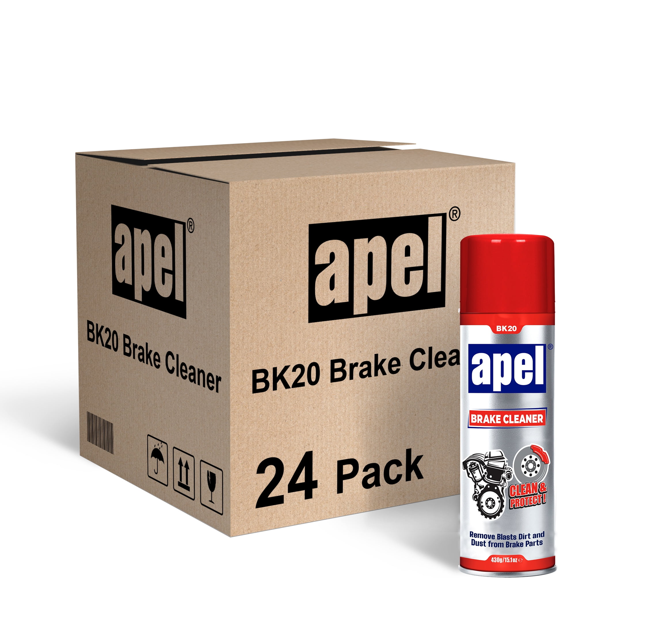 APEL Brake Parts Cleaner (24 x 15.1 fl oz) Brake Pad Disc Springs ...