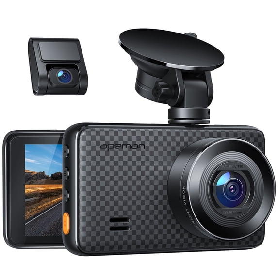 "APEMAN C860 2K Dual Dash Cam, 1080P Front/Rear, 3.0"" HD Screen ...