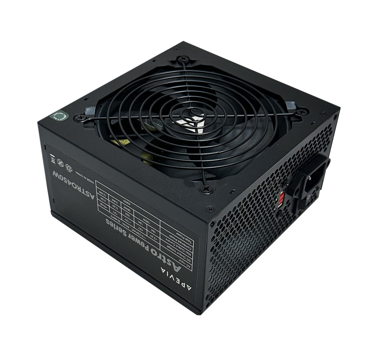 APEVIA ASTRO450W Astro 450W ATX Power Supply with Auto-Thermally ...