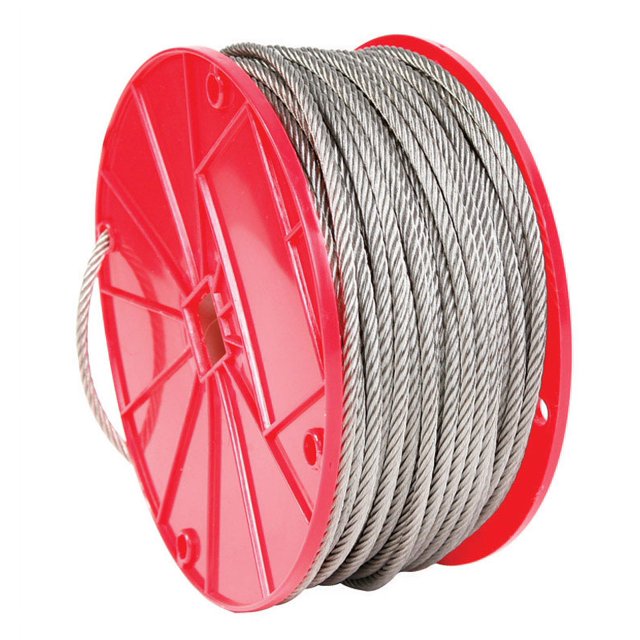 APEX TOOLS GROUP LLC T7000326 3/32"250' Stainless Steel Cable Reel ...