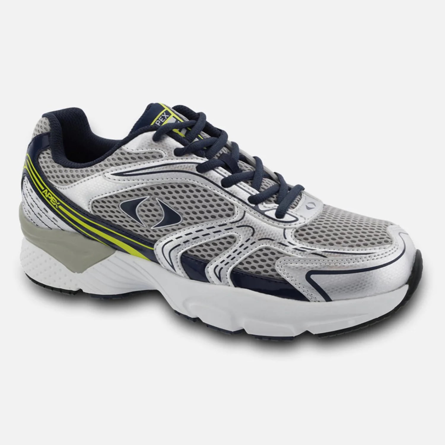 Apex X523m Boss Runner Men's Active Shoe X Last In Silver/blue ...