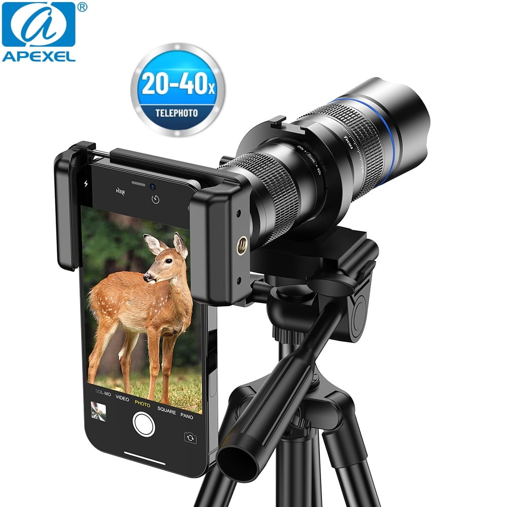 APEXEL HD Metal 20-40x Long Range Monocular zoom Telephoto Lens With ...
