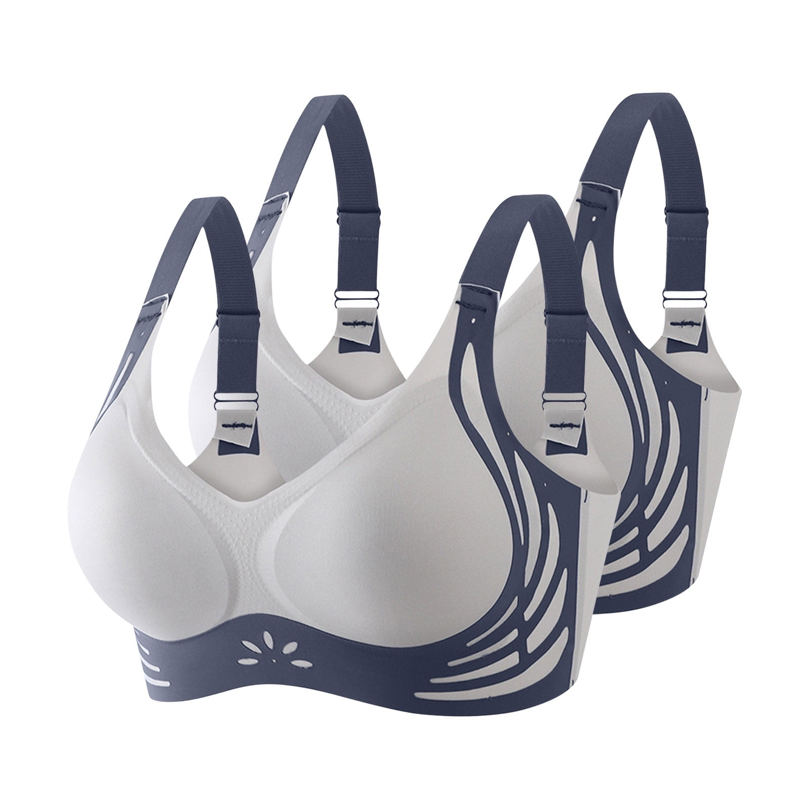 APEXFWDT 3-Piece Full Coverage Bra Set for Women Wirefree Comfort Bra ...