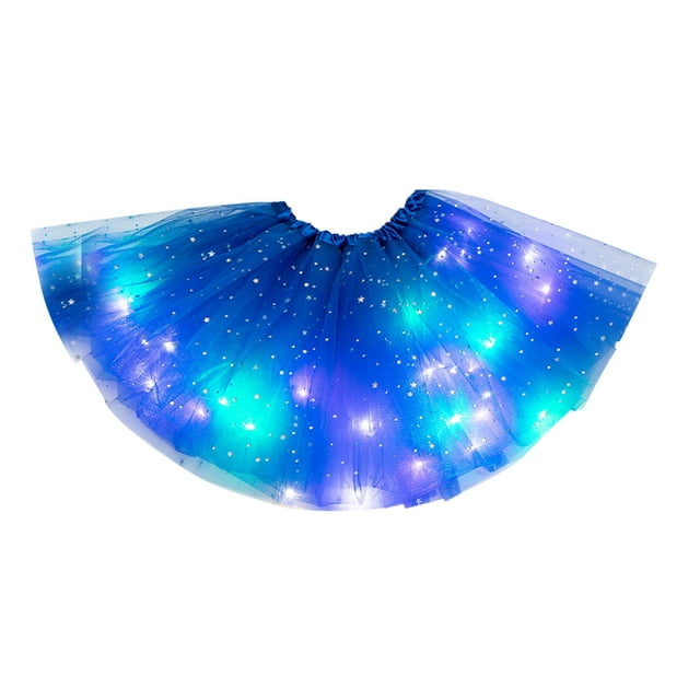 APEXFWDT Baby Girls Light Up LED Tutu Skirt Fairy Tutu Kid Fancy Party ...