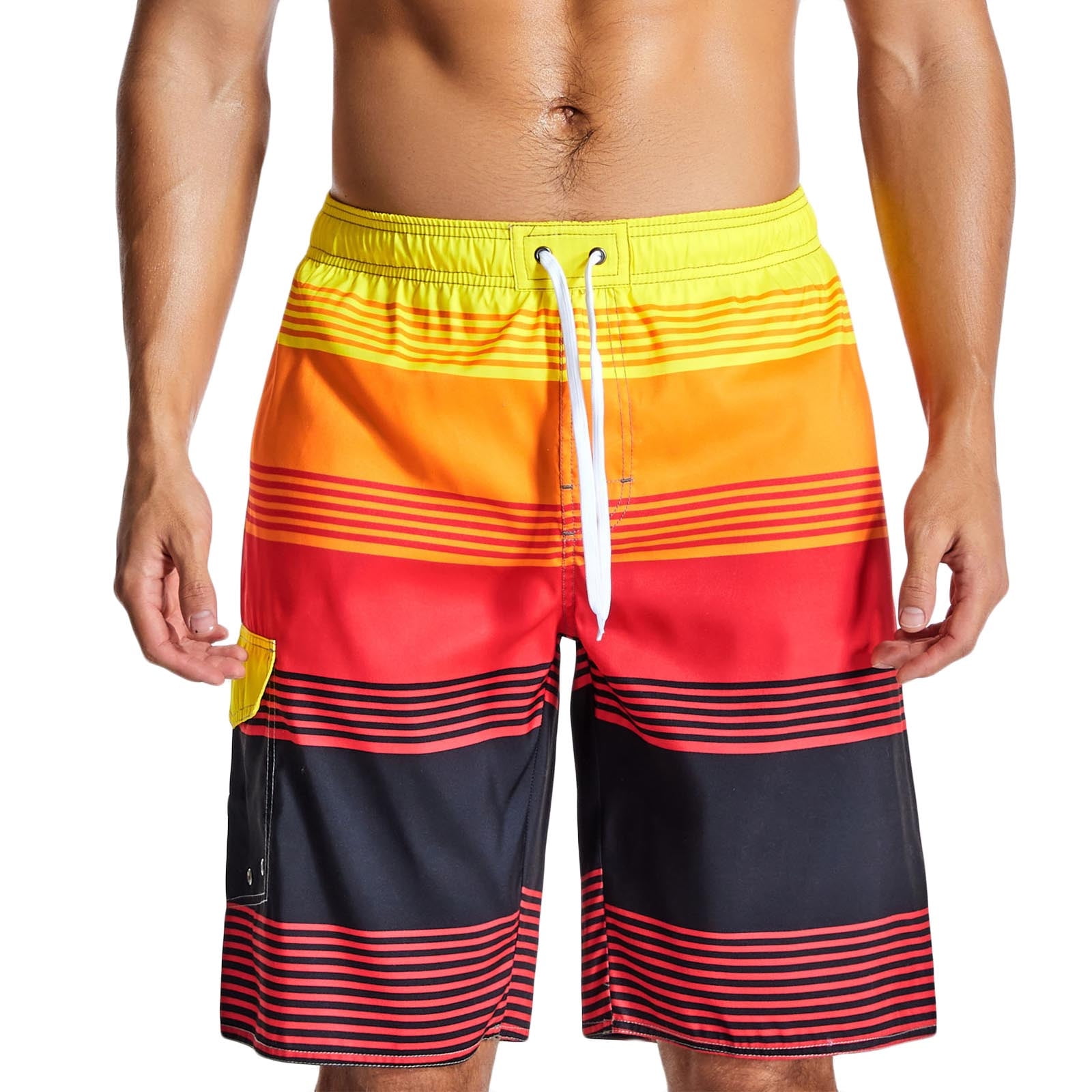 APEXFWDT Big and Tall Mens Swim Trunks Long, 9 Inches Inseam Mens ...