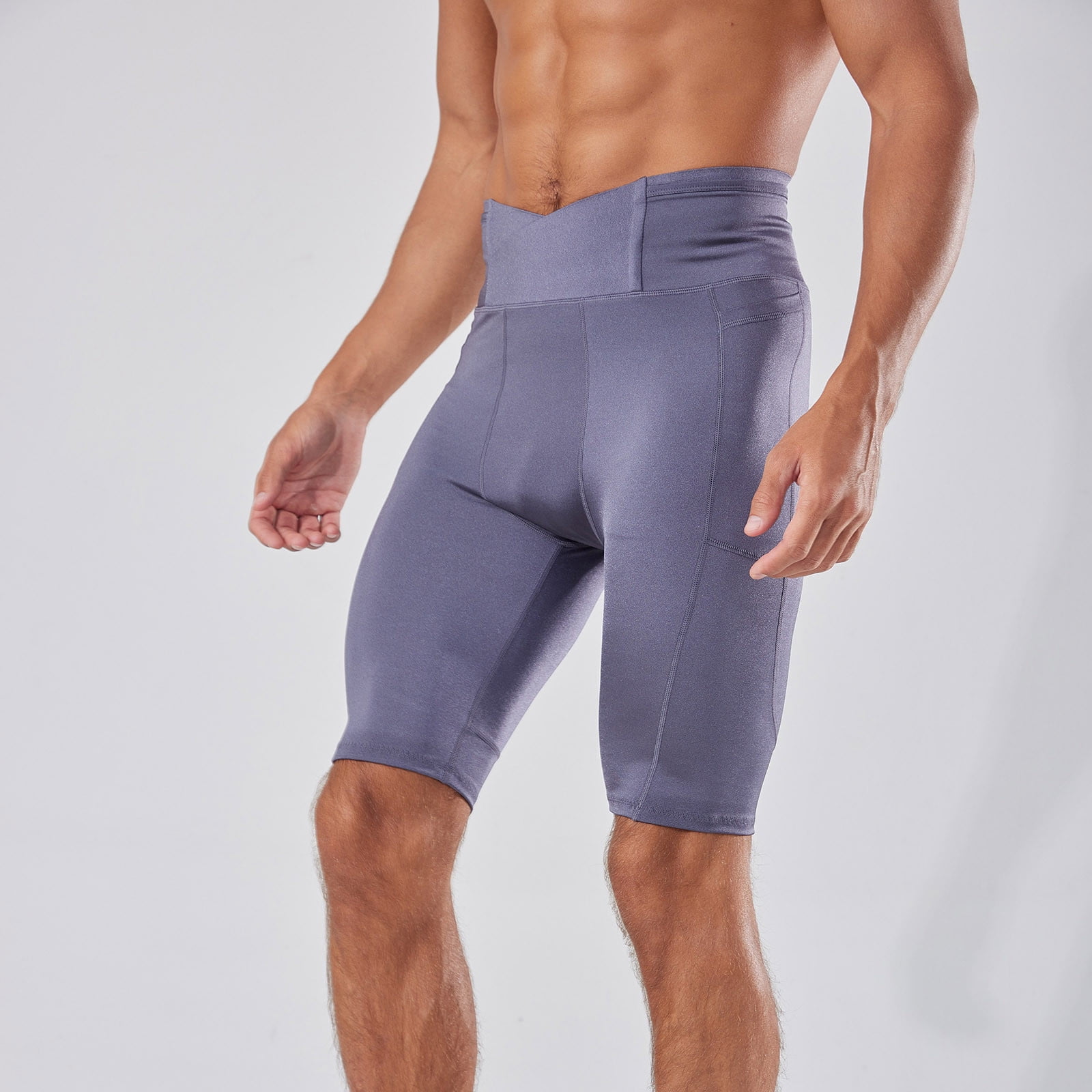 APEXFWDT Mens Quick Dry Compression Shorts Training Athletics Workout ...