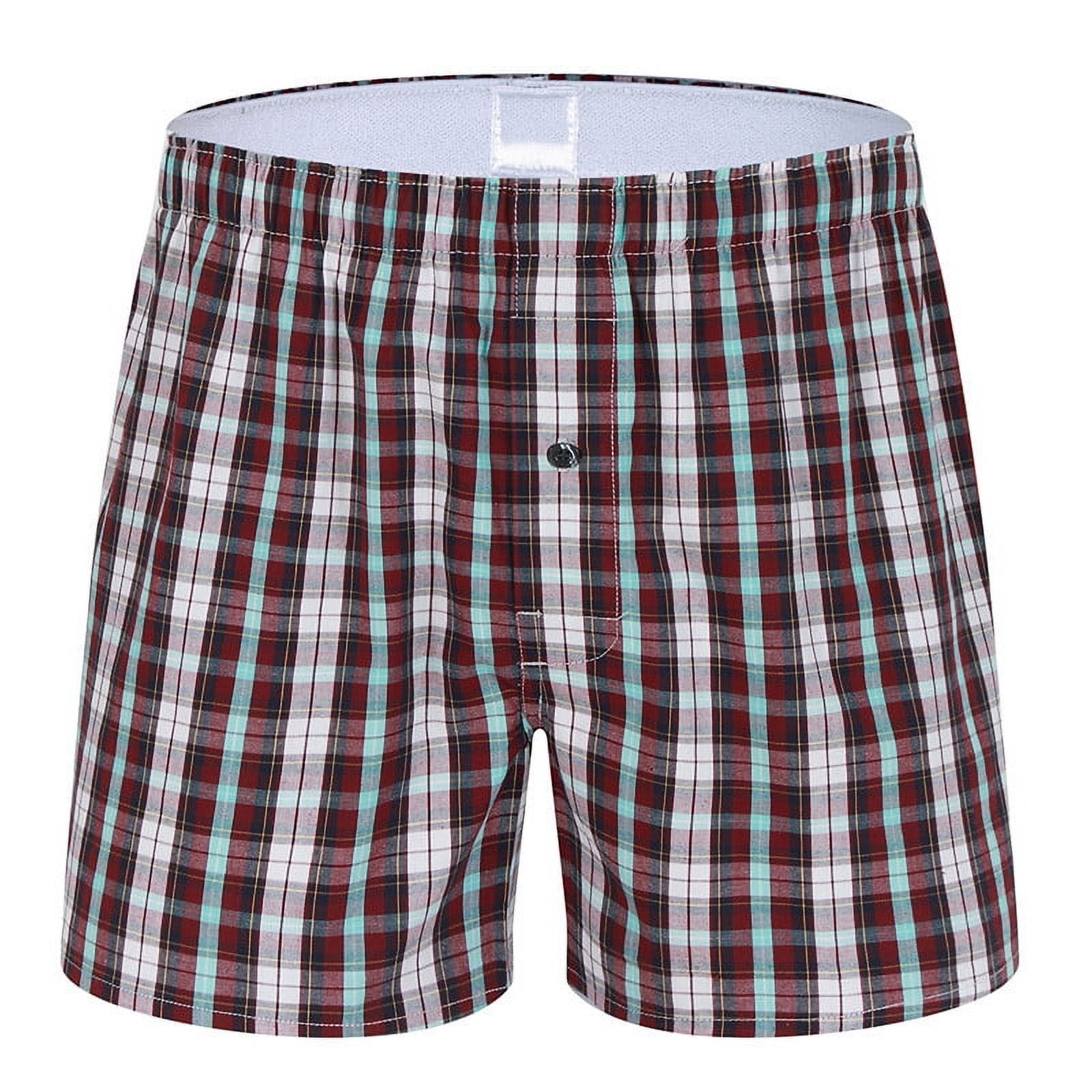 APEXFWDT Cotton Woven Boxers, Moisture-Wicking Underwear for Men Tag ...