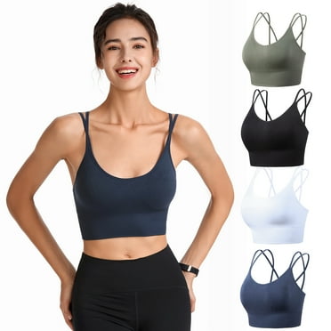 beishanbush Clearance Items Bra Under $5 Womens Cross Back Sport Bras ...