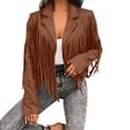 APEXFWDT Fringe Jacket For Women Spring Fall Western Cropped Jacket ...