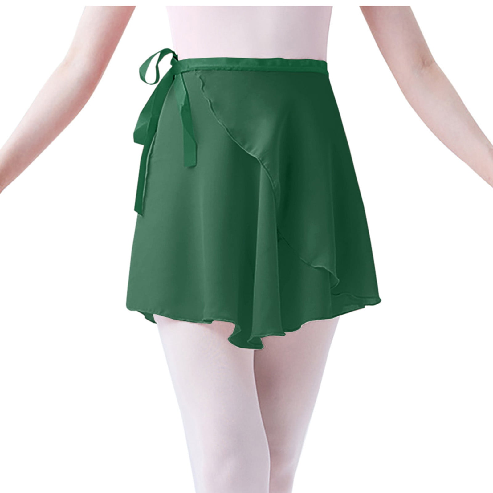 APEXFWDT Girls Women Ballet Skirt Dance Wrap Skirt Sheer Chiffon Dance ...