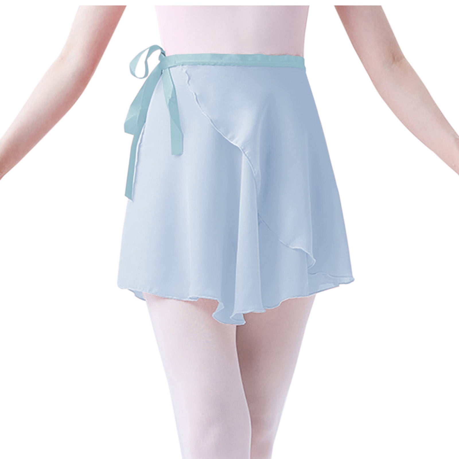 APEXFWDT Girls Women Ballet Skirt Dance Wrap Skirt Sheer Chiffon Dance ...