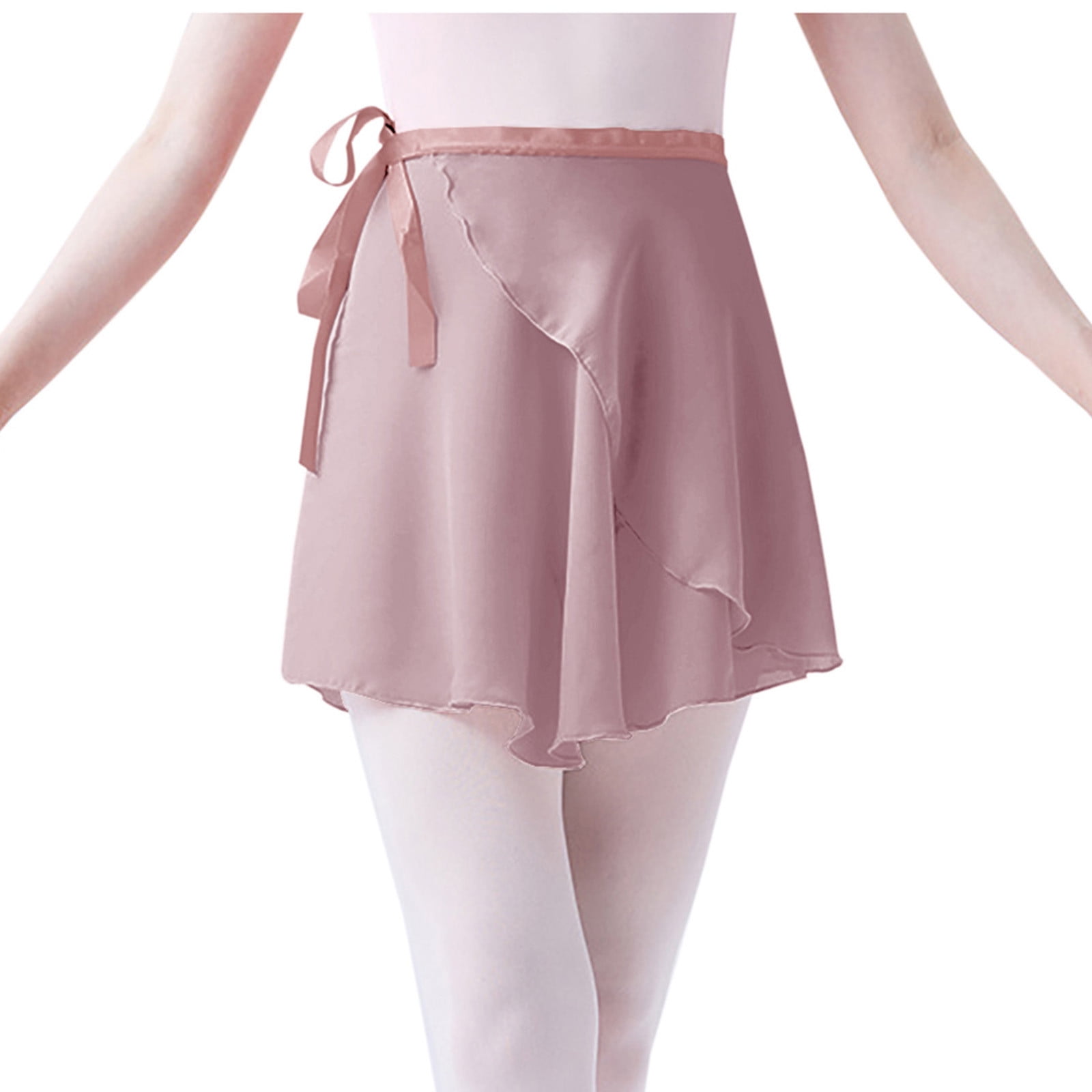 APEXFWDT Girls Women Ballet Skirt Dance Wrap Skirt Sheer Chiffon Dance ...