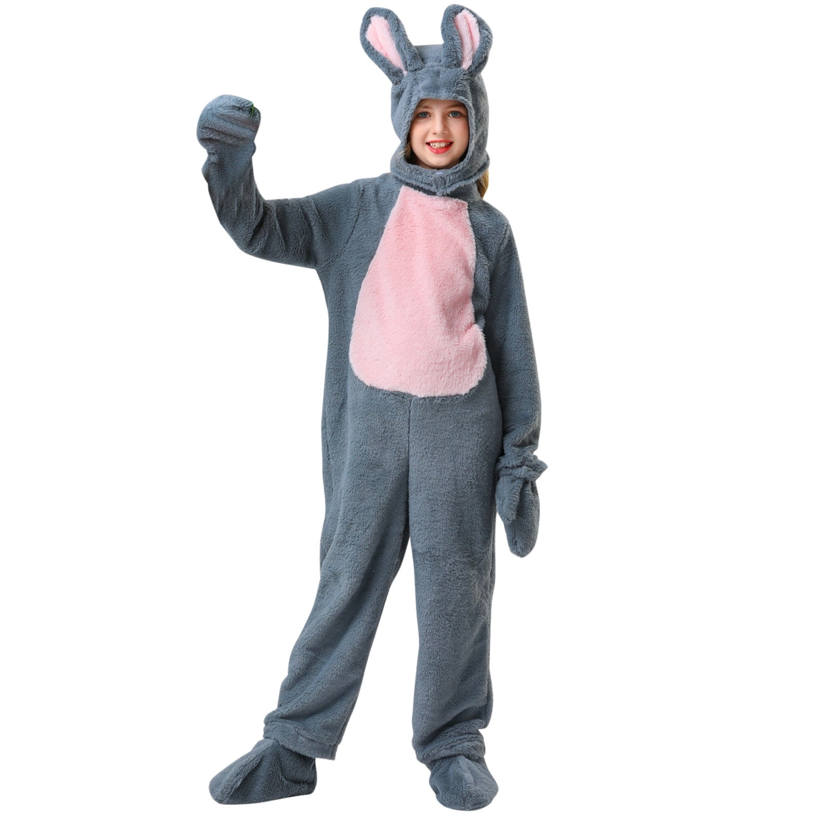 APEXFWDT Kids Onesie Costume for Boys Girls Halloween Rabbit Cosplay ...