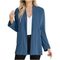 APEXFWDT Lightweight Open Front Cardigan Women Long Sleeve Shrugs ...