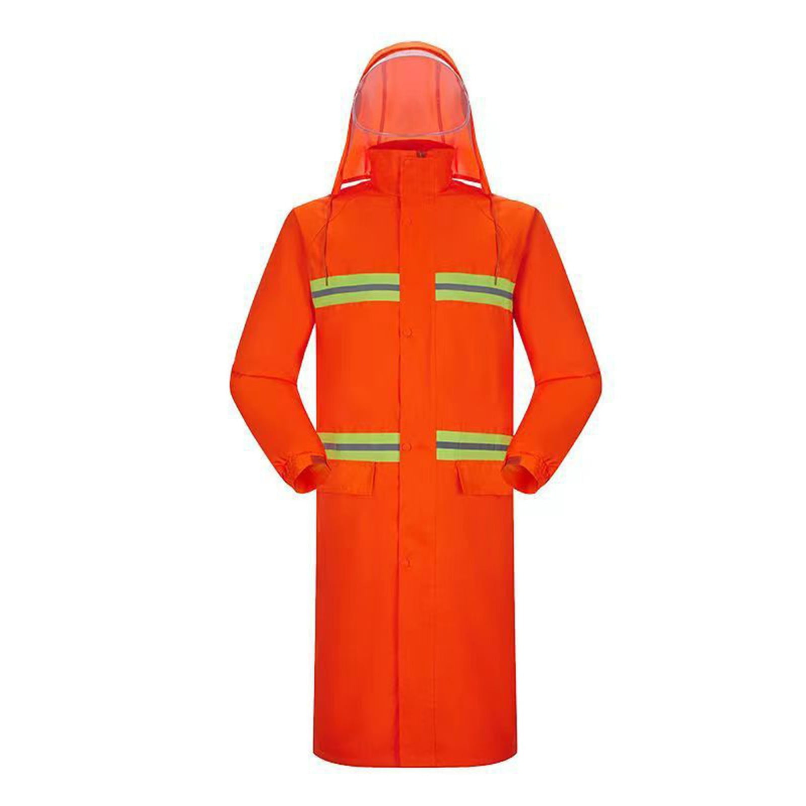 APEXFWDT Long Hooded Safety Raincoat Waterproof Emergency Rain Jacket ...