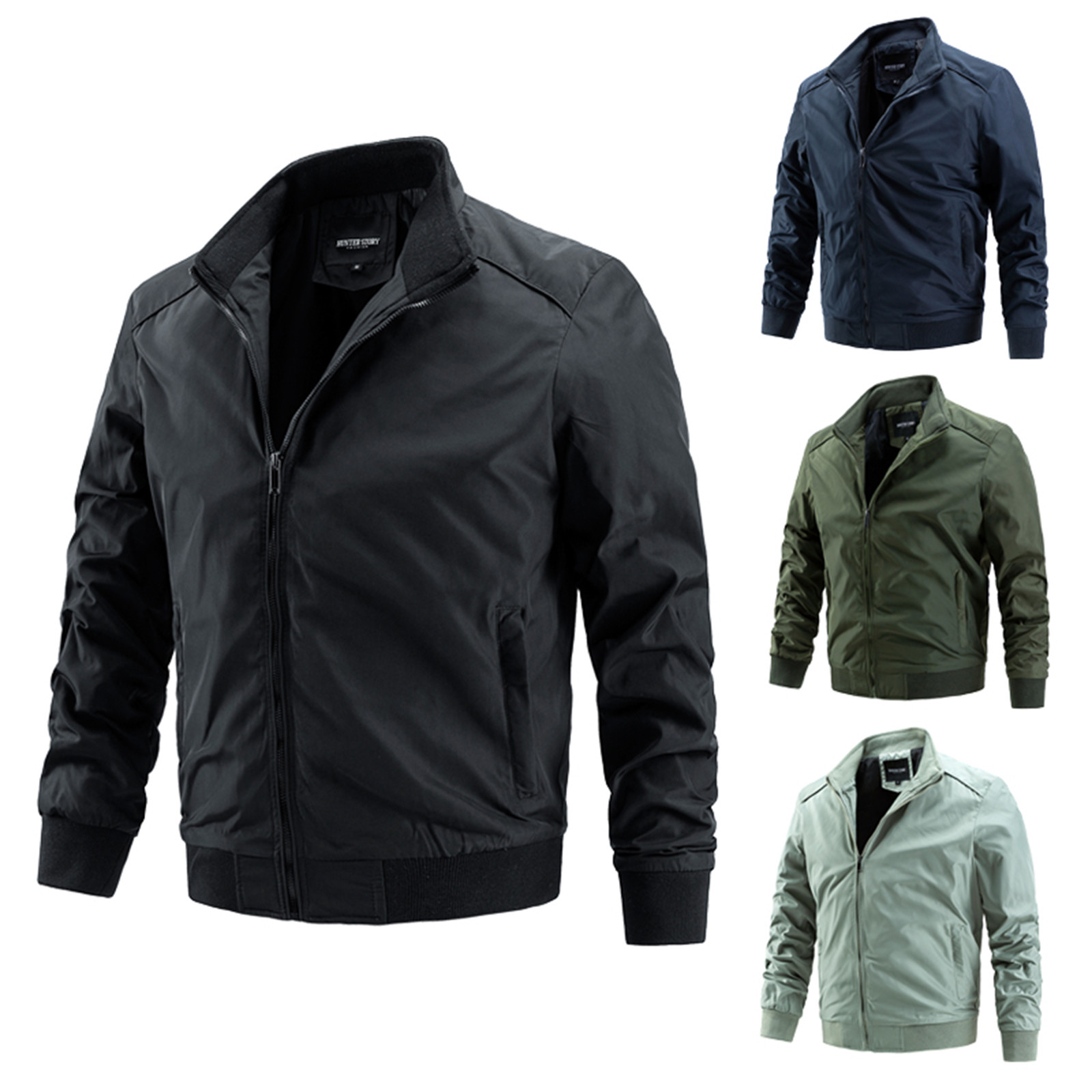 APEXFWDT Men Bomber Jackets Lightweight Windbreaker Flight Jacket ...