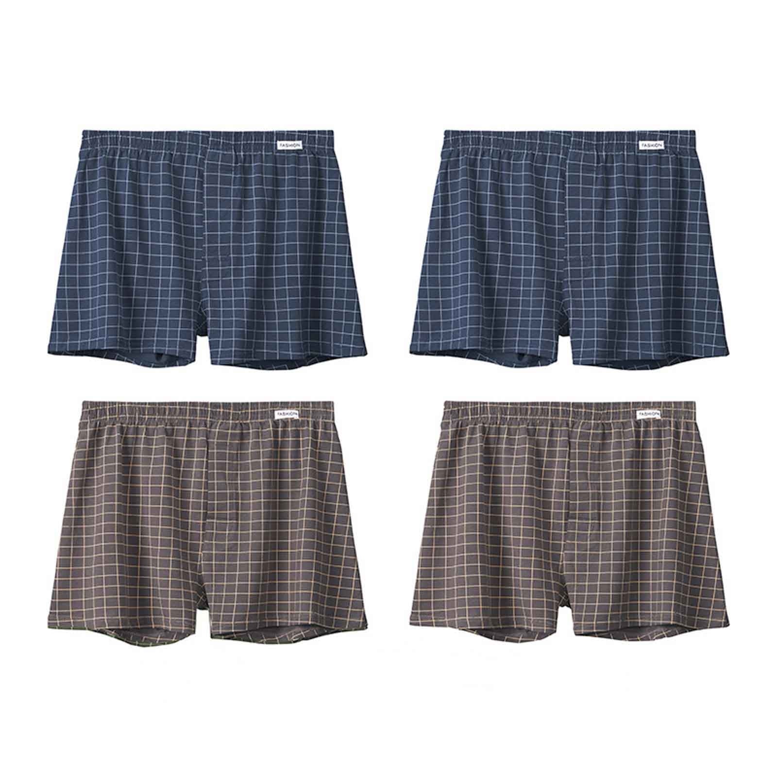 APEXFWDT Men's Big and Tall Underwear Boxers Elastic Waistband Cotton ...