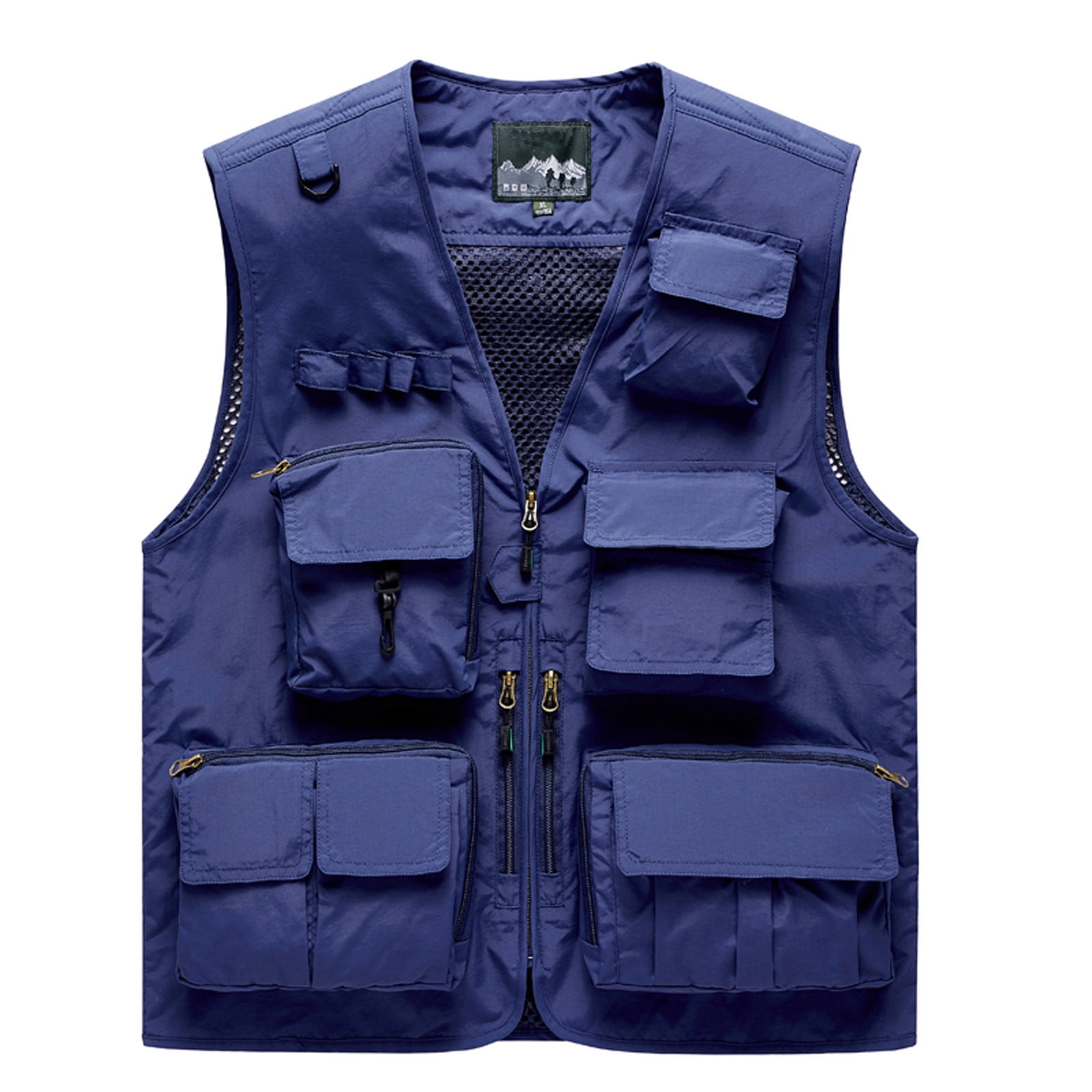 APEXFWDT Men's Fishing Vest Utility Safari Travel Vest with Multi ...