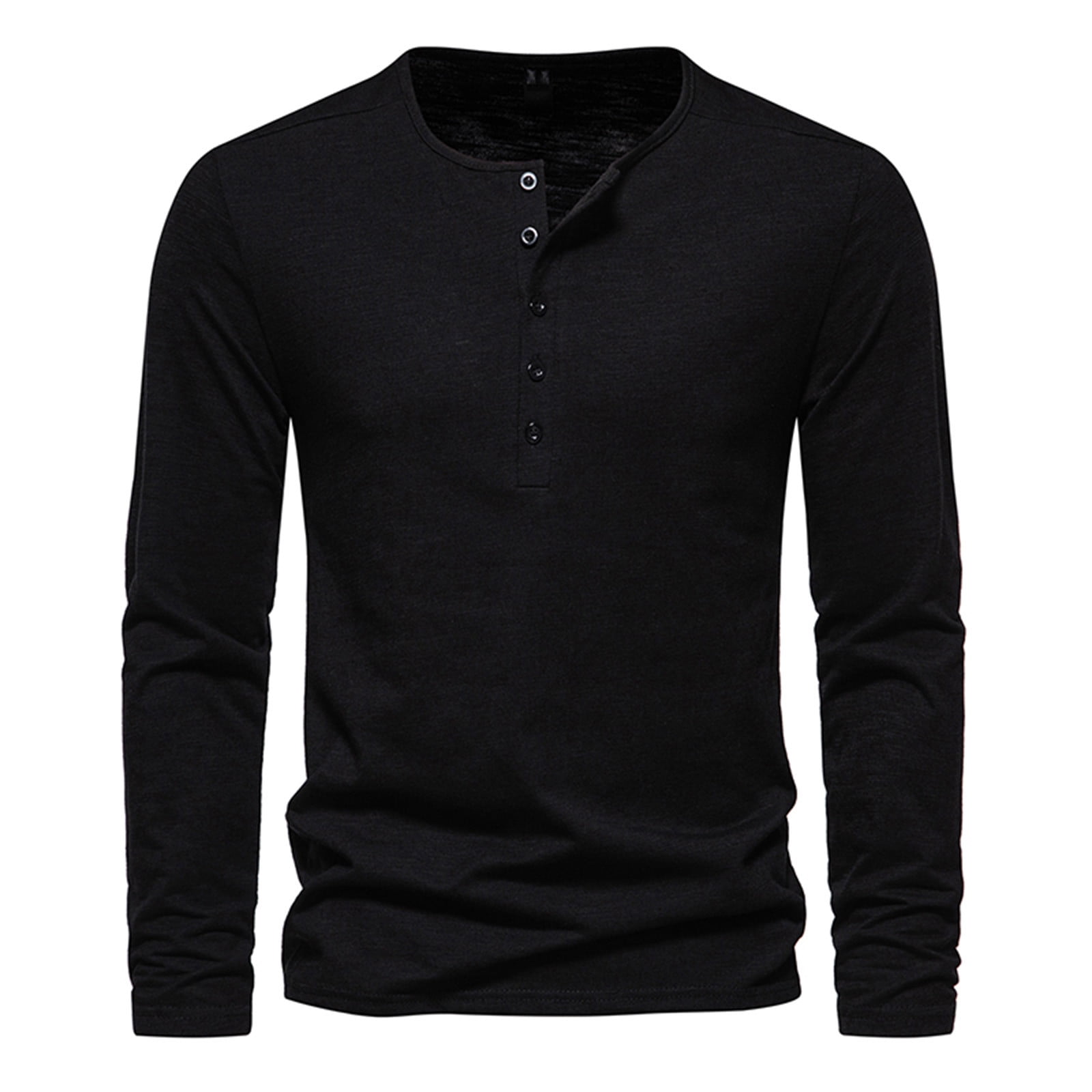 APEXFWDT Men's Henley Shirts Casual Long Sleeve Lightweight Button T ...