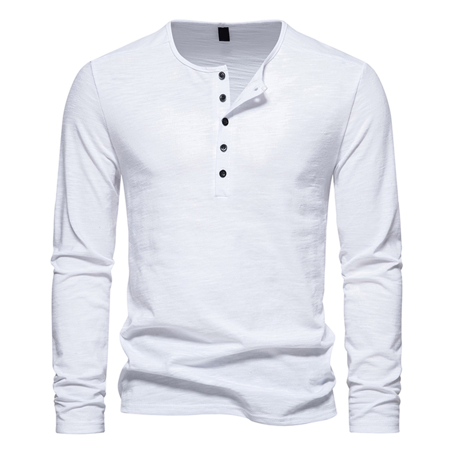 APEXFWDT Men's Henley Shirts Casual Long Sleeve Lightweight Button T ...