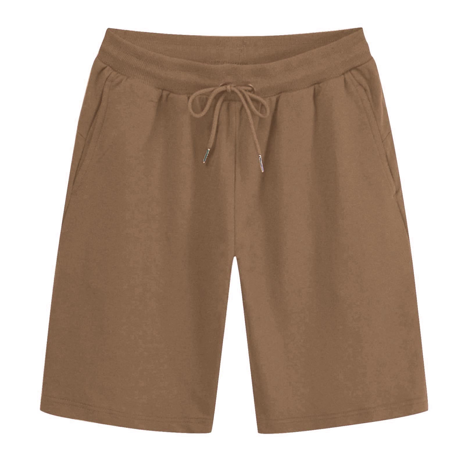 APEXFWDT Men's Lounge Jogger Shorts - Soft Terry Cloth Sleep Shorts ...