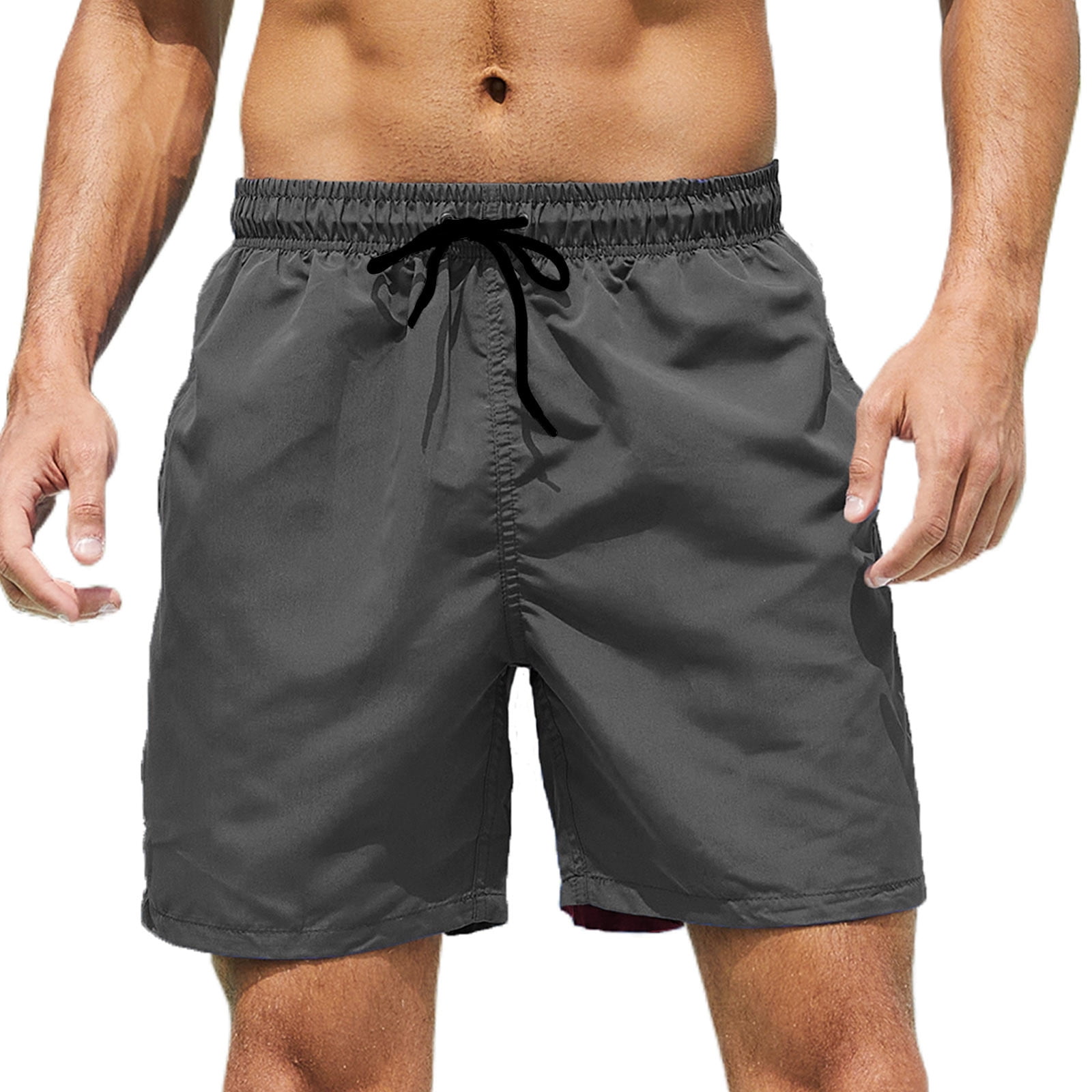 APEXFWDT Men's Swim Trunks Swimsuits Mesh Liner Beach Bathing Suits ...