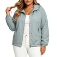 APEXFWDT Plus Size Sun Protection Jacket Women UPF 50+ Lightweight ...