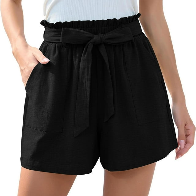 APEXFWDT Women Summer Shorts High Waisted Comfy Casual Dressy Shorts ...
