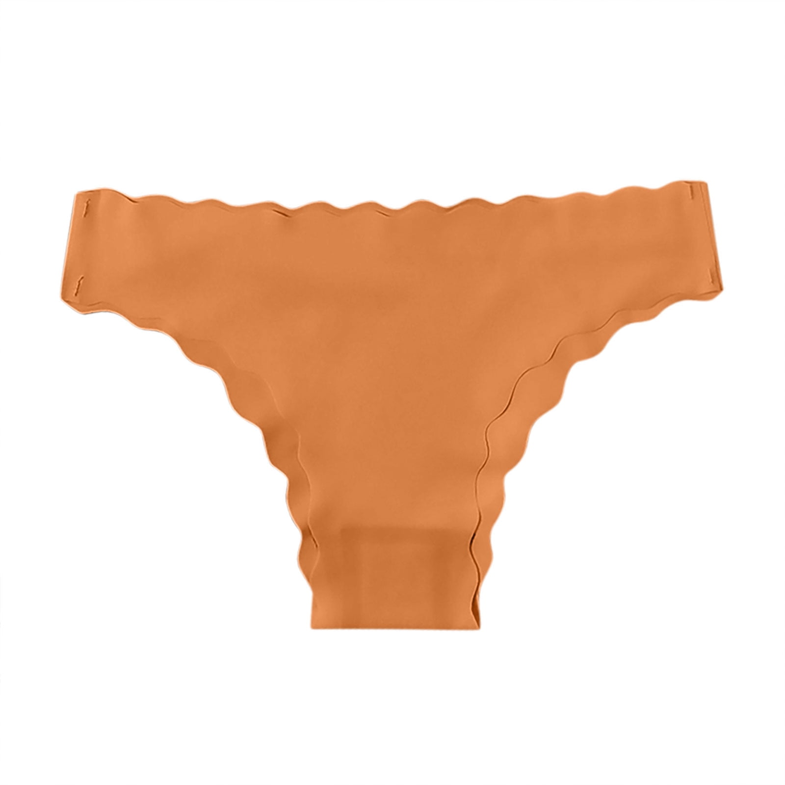 APEXFWDT Women's Bikini Cut Thong Underwear - Breathable Wave Trim Panties Cheeky Coverage for ...