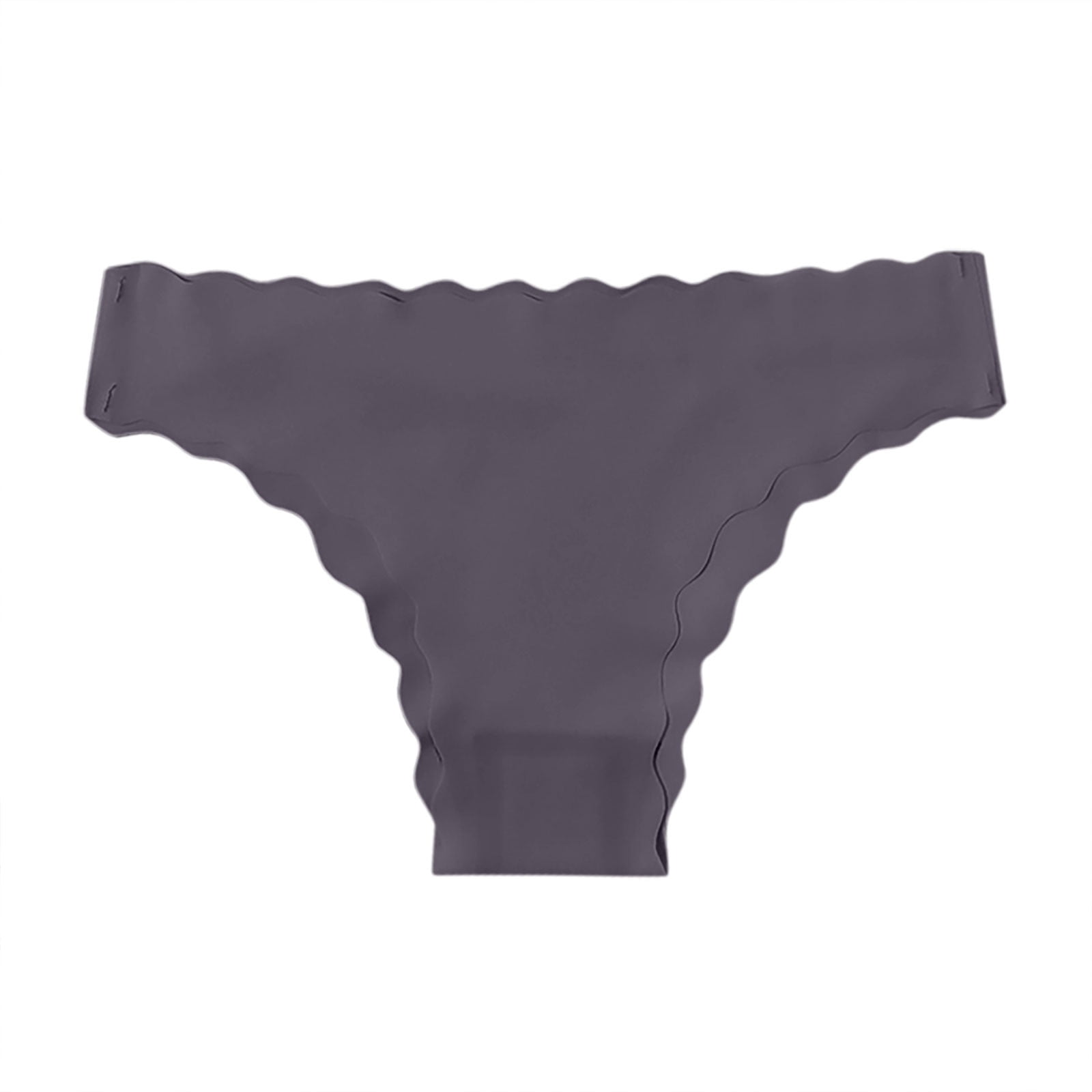 APEXFWDT Women's Bikini Cut Thong Underwear - Breathable Wave Trim ...