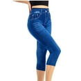 APEXFWDT Women's Butt Lifting Super Comfy Stretch Denim Capri Jeans for ...