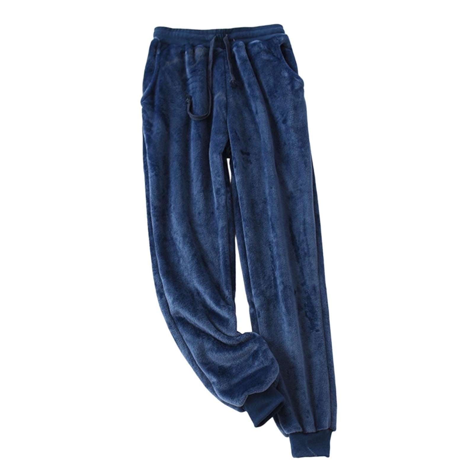 APEXFWDT Women's Fall/Winter Flannel Cuffed Sleep Pants Fleece ...