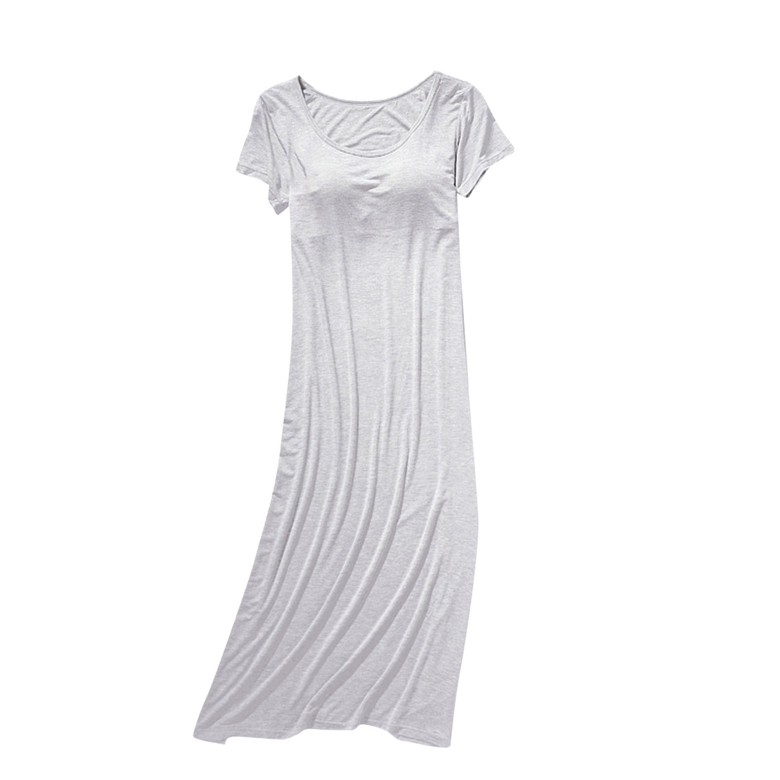 APEXFWDT Women's Nightgown with Built in Shelf Bra Soft Sleepwear Comfy ...