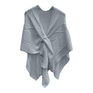 Women's Travel Shawl Wrap Open Front Poncho Cape for Fall Winter - Walmart.com