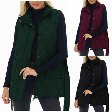 Made by Olivia Women's Drawstring Lightweight Loose Fit Sleeveless Vest ...