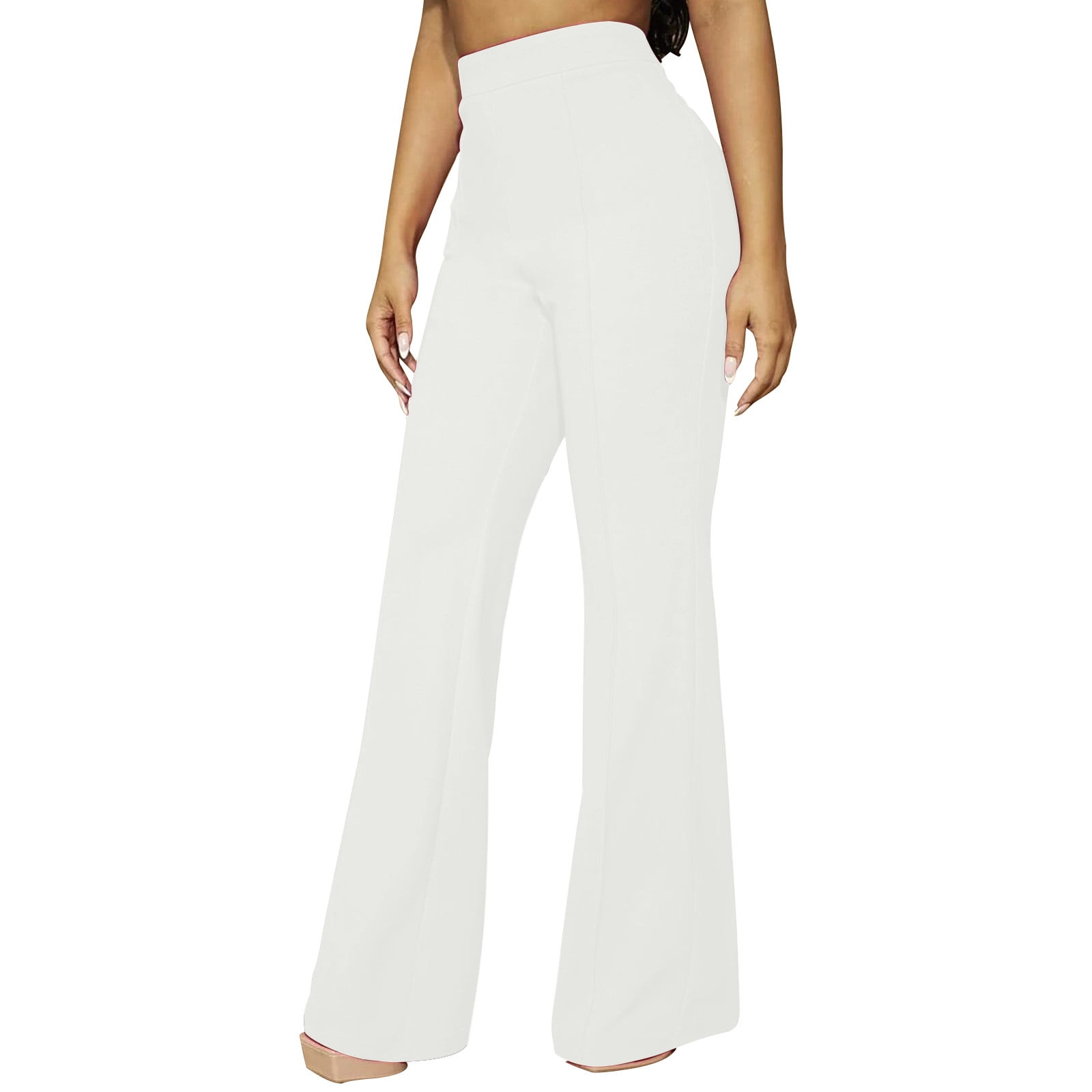 APEXFWDT Womens Work Business Casual Flare Leggings Pants High Waisted ...