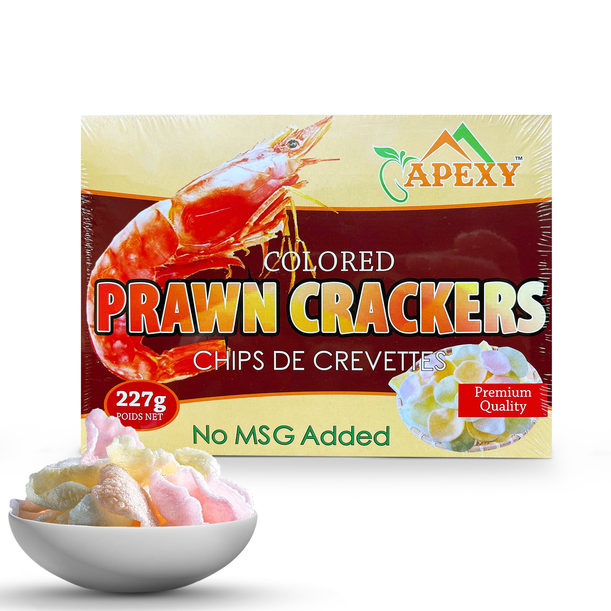 APEXY Authentic Prawn Crackers, Crispy Shrimp Chips, 8 oz, Multi Color ...