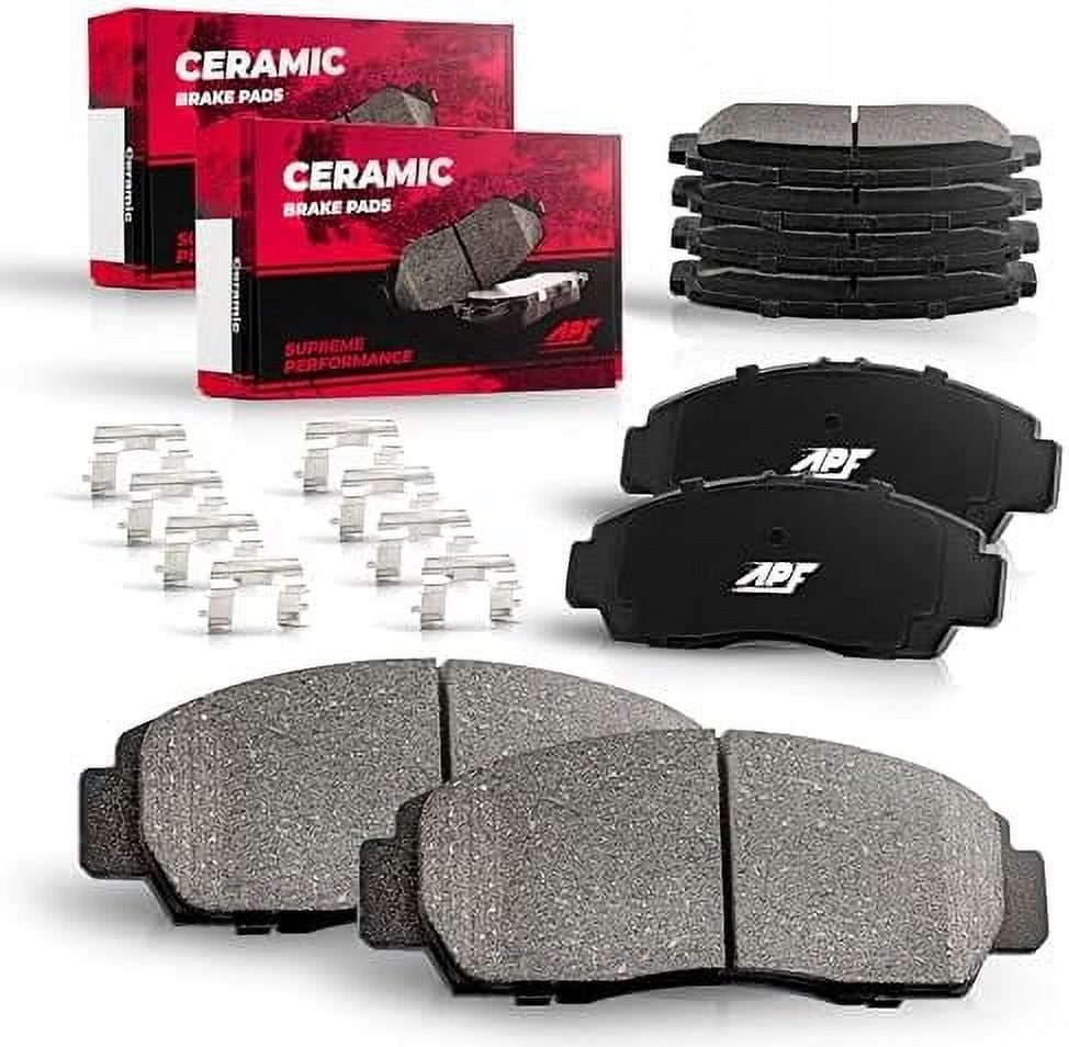 APF Front and Rear Pads Compatible for 2005-2012 Nissan Pathfinder ...