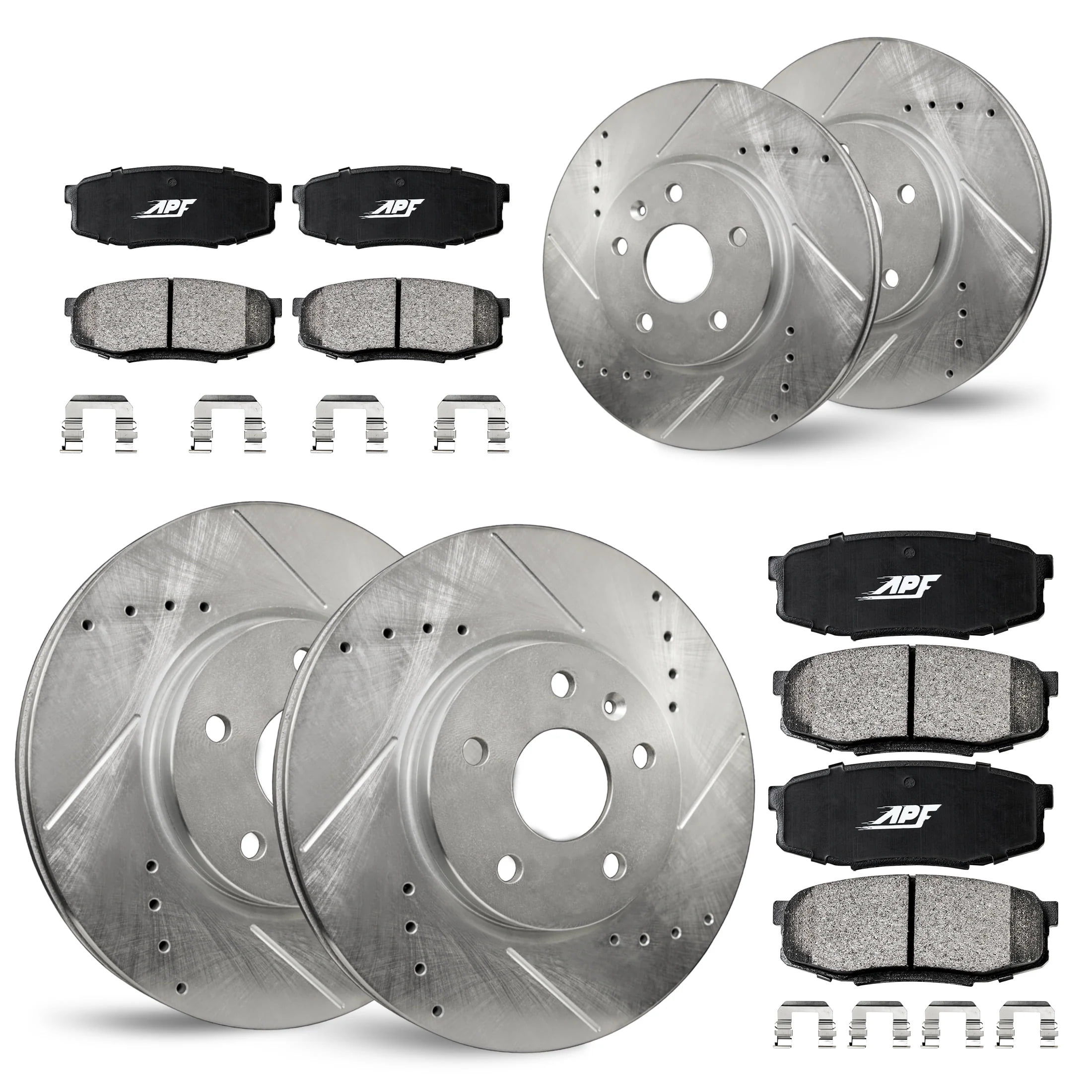 APF Full Brake Kit Rotors and Pads for Chevrolet Camaro 2010-2015 ...