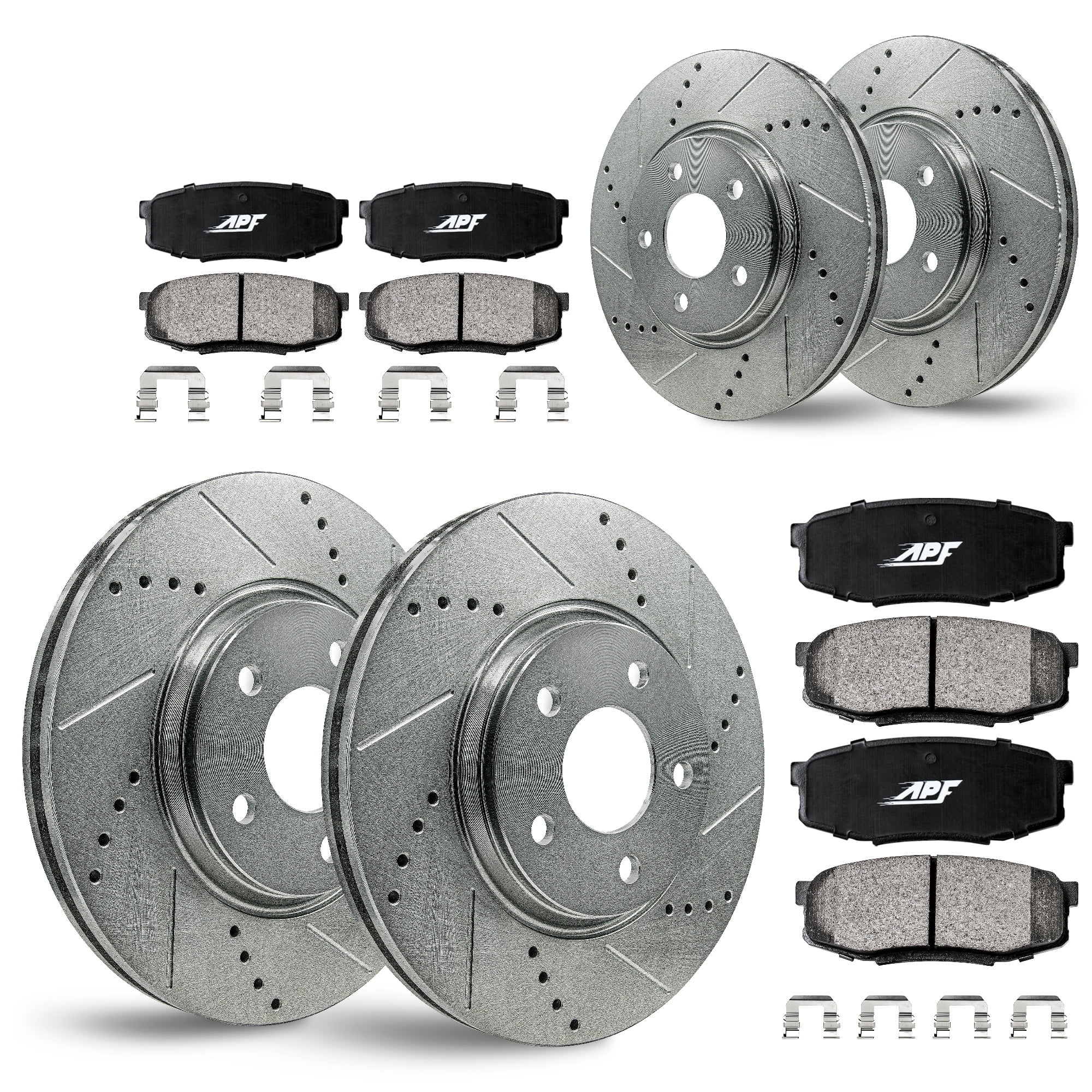APF Full Brake Kit Rotors and Pads for Cadillac STS 2005-2008 - Walmart.com